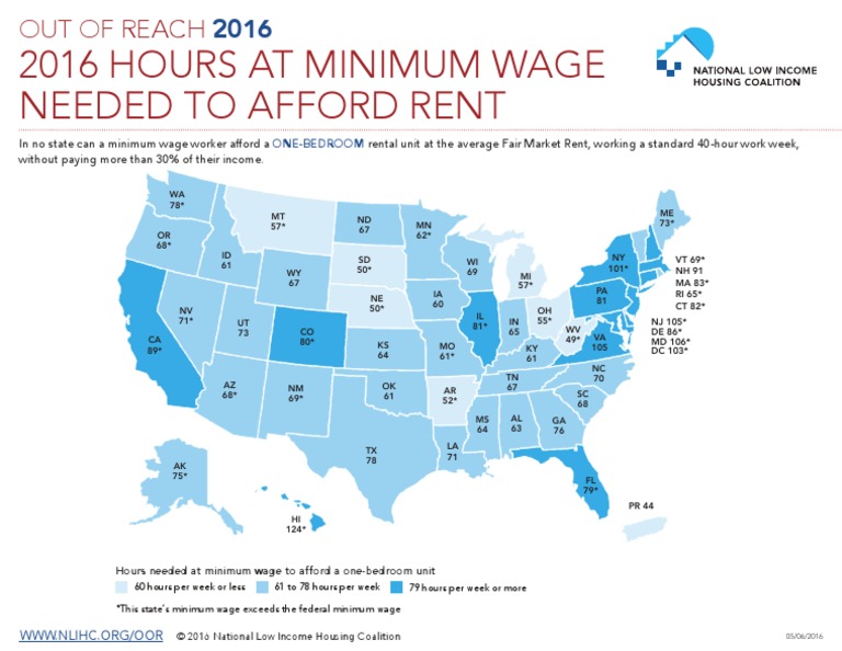 OOR 2016 Min Wage Map | PDF | Employment Compensation | Wages And Salaries