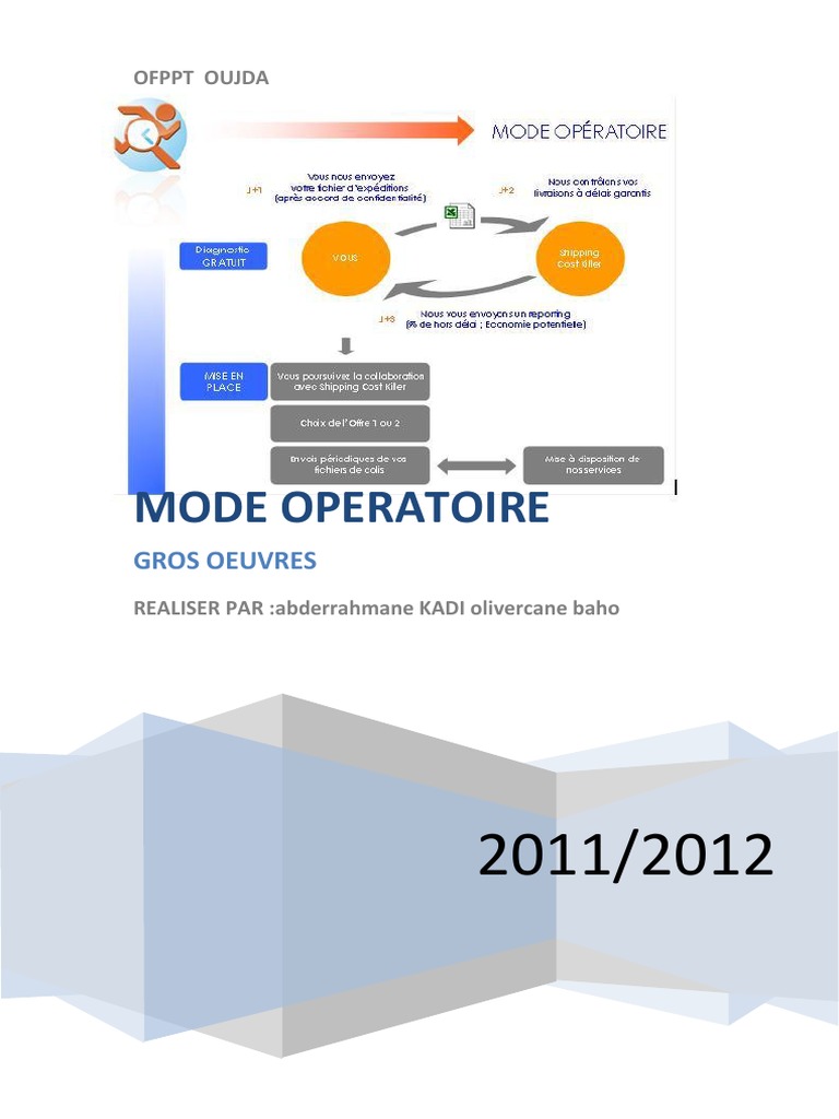 Mode Operatoire | Fenêtre | Conception architecturale