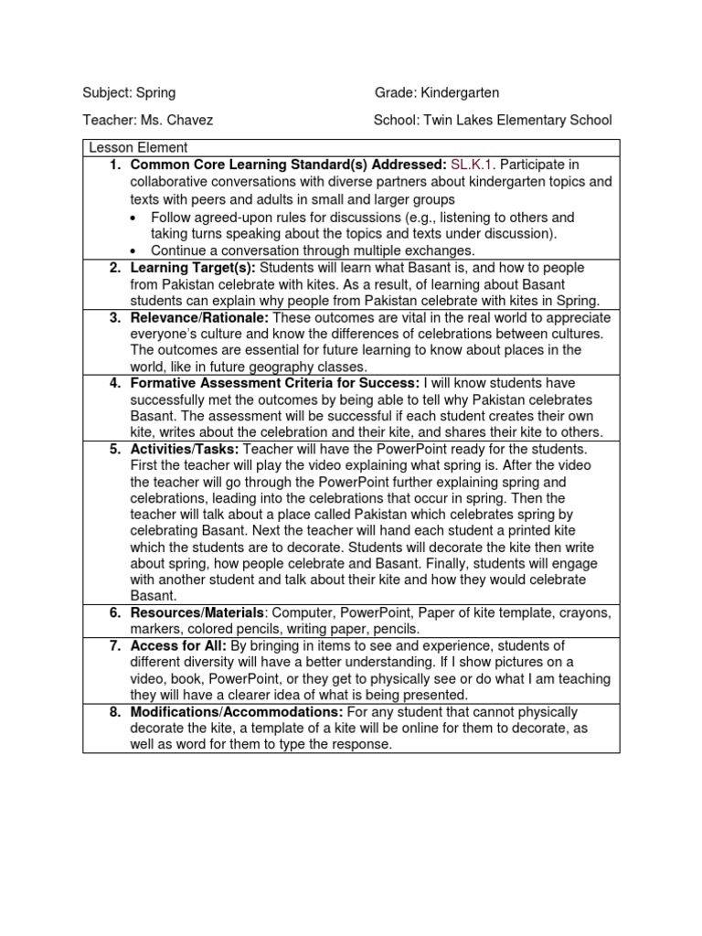 Multicultural Lesson Plan | PDF | Educational Assessment | Lesson Plan