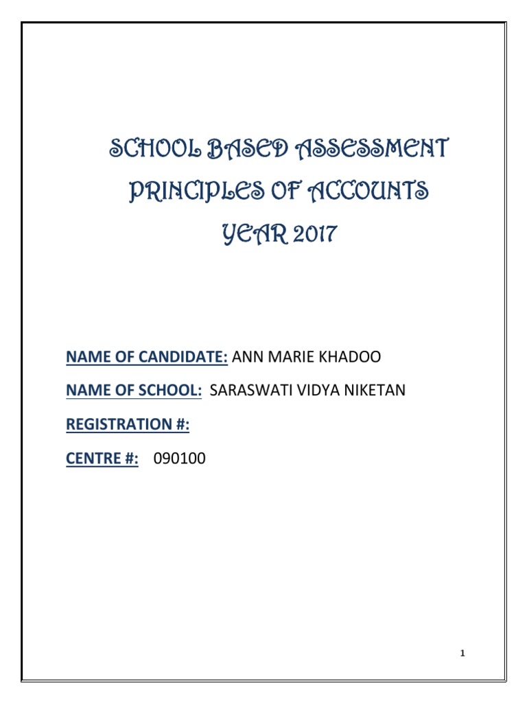 Poa. Sba 2017 | PDF | Debits And Credits | Balance Sheet