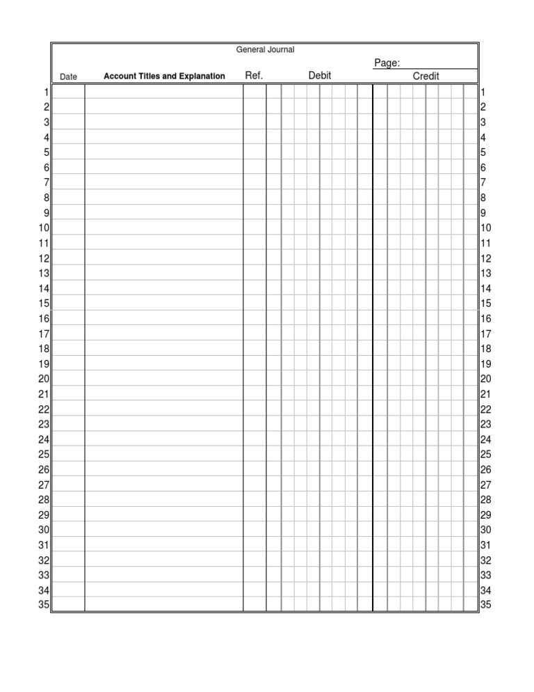 General Journal Page | PDF | Accounting | Service Industries