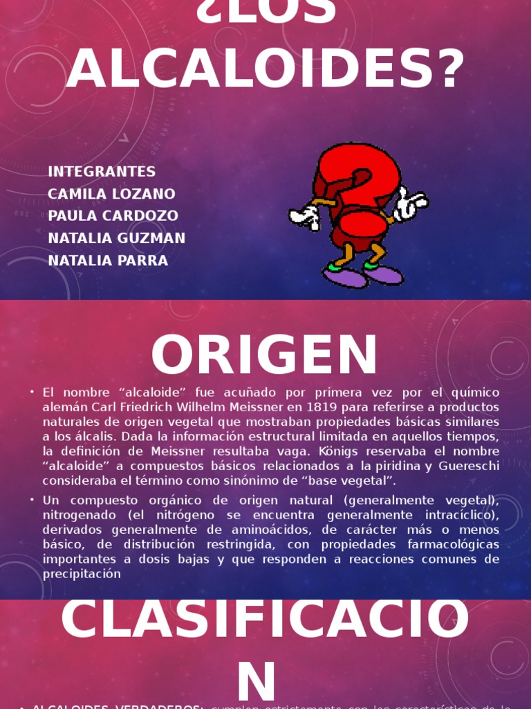 Los alcaloides: definición, clasificación, orígenes y usos de los más ...