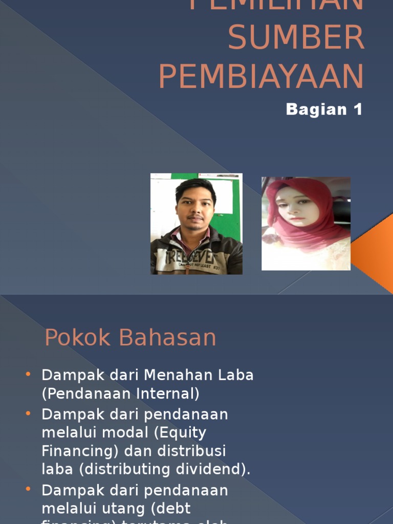 Pemilihan Sumber Pembiayaan | PDF