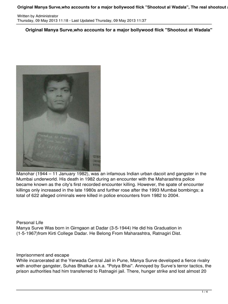 The Real Shootout at Wadalasaw John Abraham Original Manya Surve ...