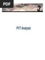PVT Analysis in Oil and Gas | PDF | Petroleum Reservoir | Gases