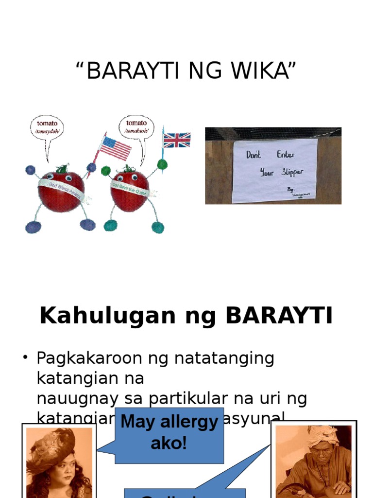 Barayti Ng Wika
