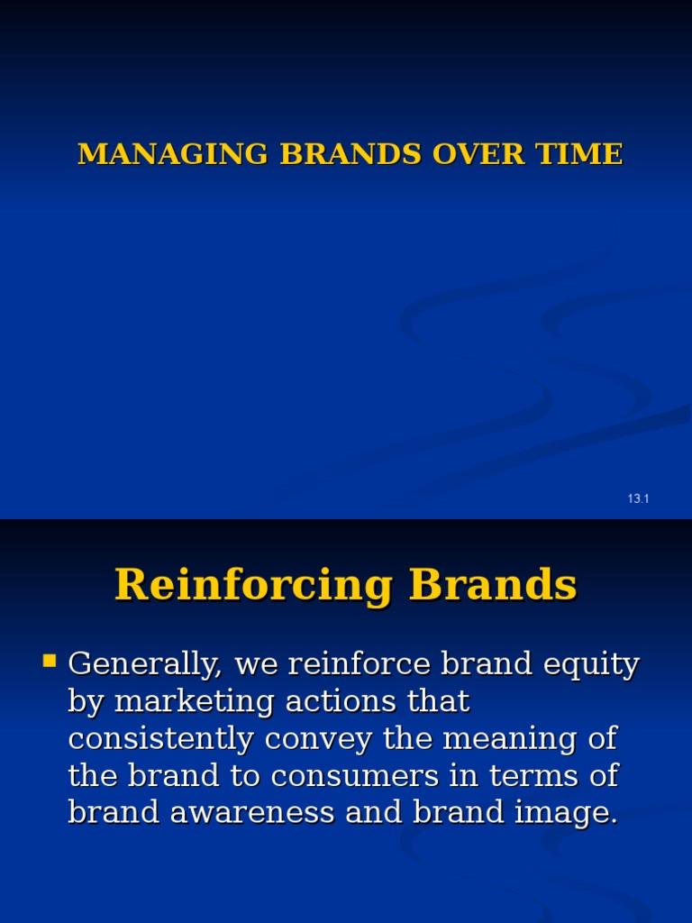 Managing Brands Over Time | PDF | Brand | Marketing