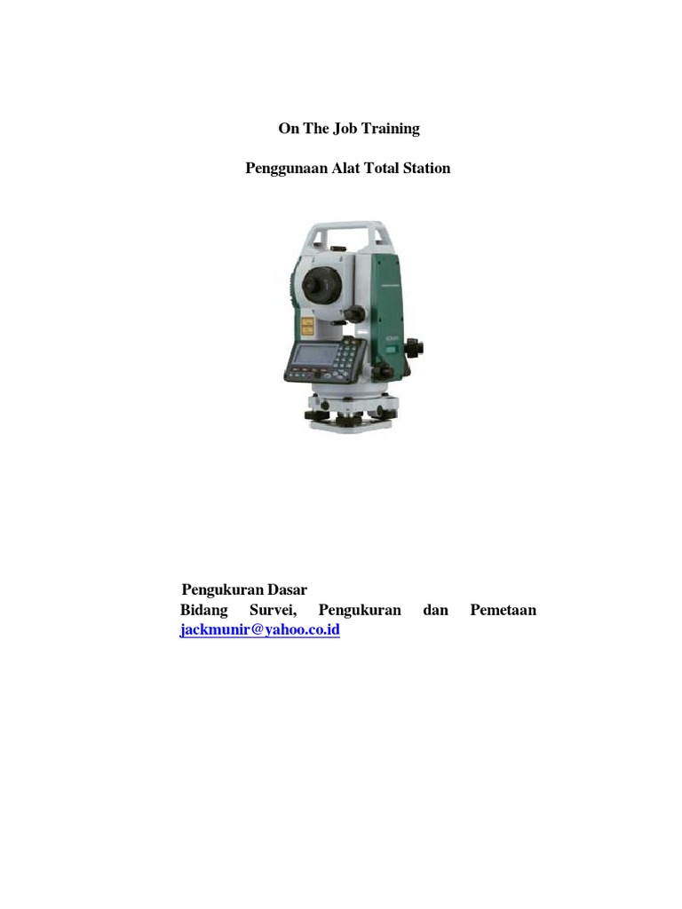 Cara Pengukuran Menggunakan Total Station PDF | PDF