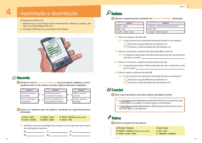 Assimilação e Dissimilação | Fonologia | Comunicação Oral