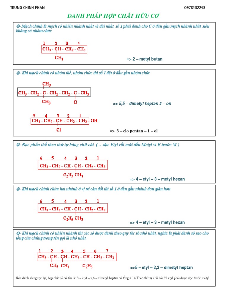 Danh Phap Hop Chat Huu Co Hay | PDF