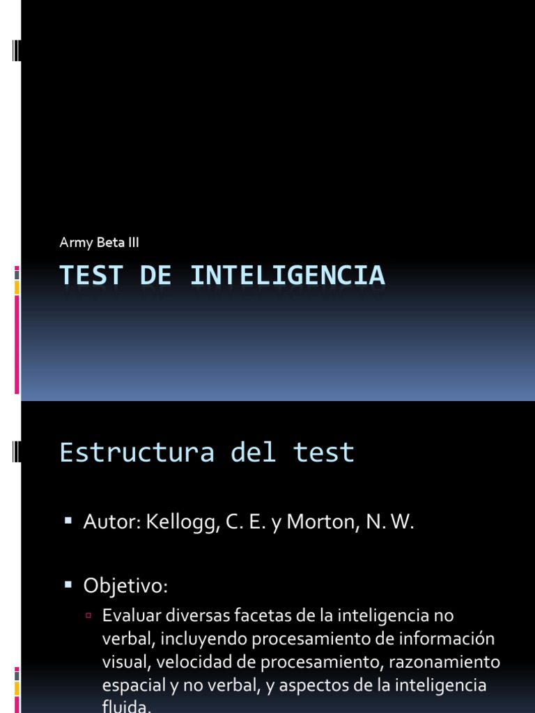 Test de Inteligencia Army Beta III | PDF | Matriz (Matemáticas) | Science