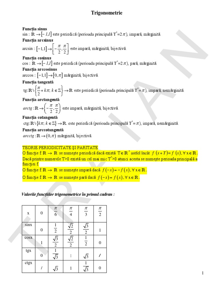 Trigonometrie PDF | PDF