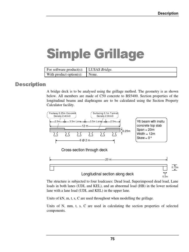 Week 3 - Grillage Model | PDF | Bending | Structural Load