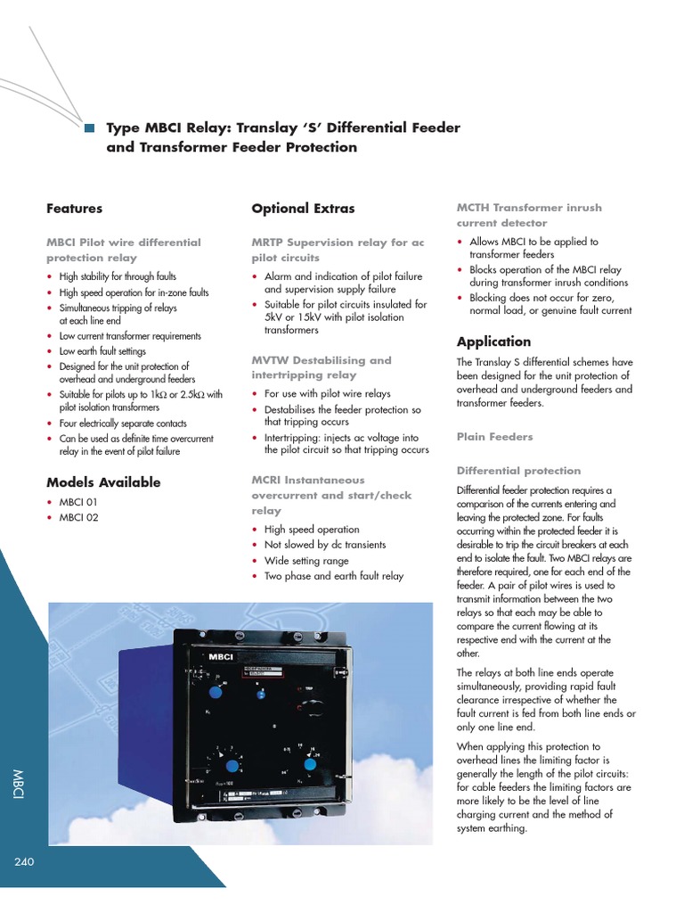 Pilot Wire Protection | PDF | Relay | Transformer