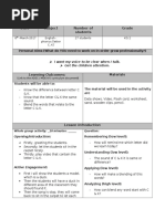 Lesson Plan Basic Shapes | PDF | Shape | Lesson Plan