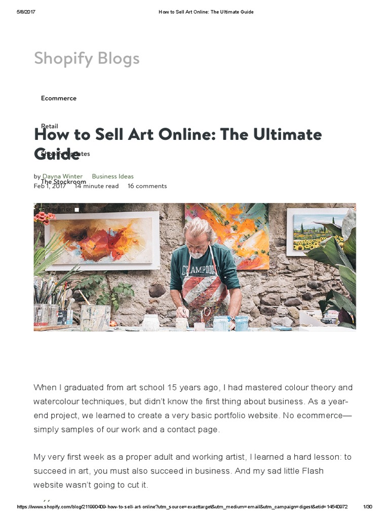 How To Sell Art Online - The Ultimate Guide | PDF | Image Scanner | Art ...