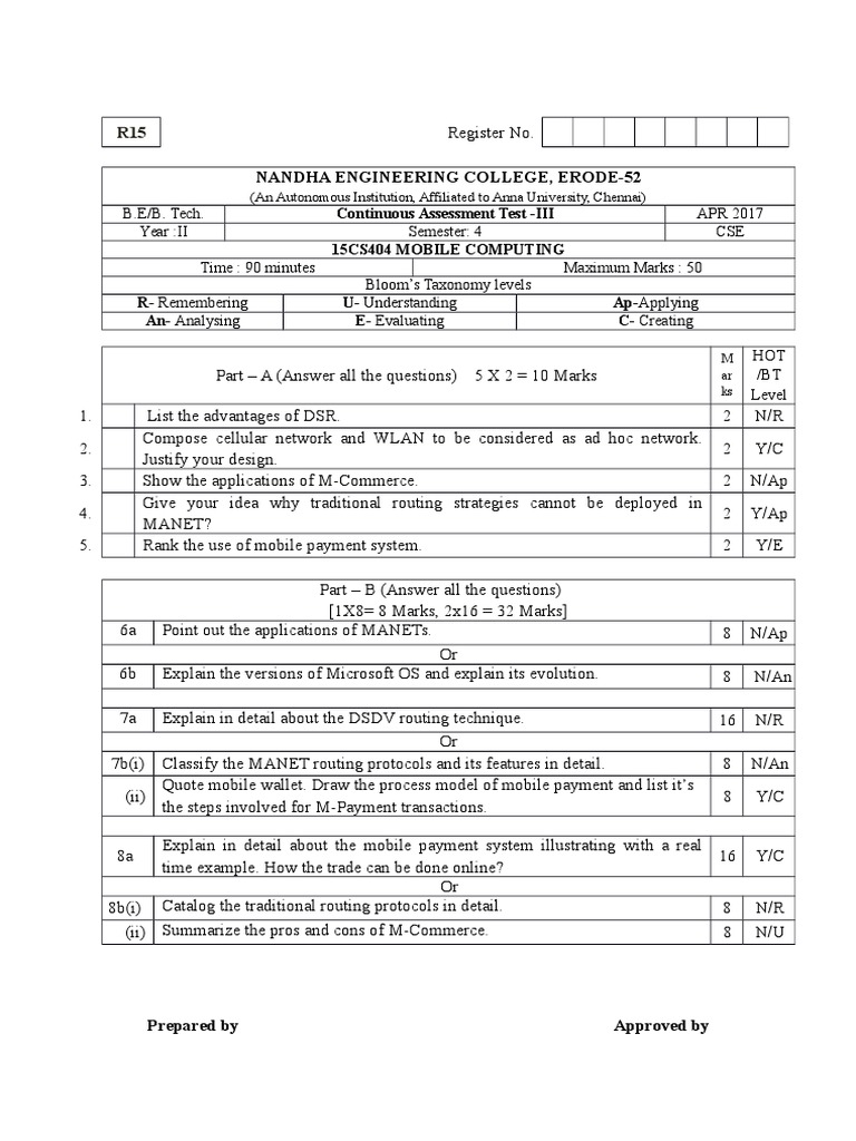 MC SET 2 CAT 3 | Areas Of Computer Science | Computing