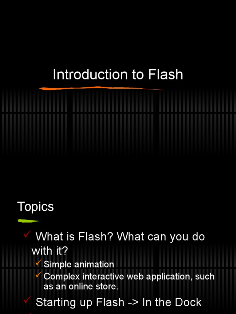 Flash Intro | PDF | Shape | Adobe Flash