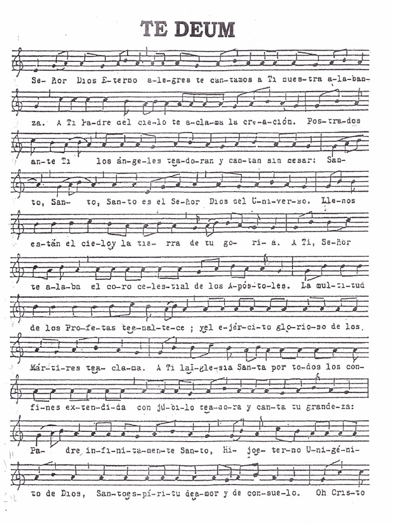 Te Deum - Español | PDF