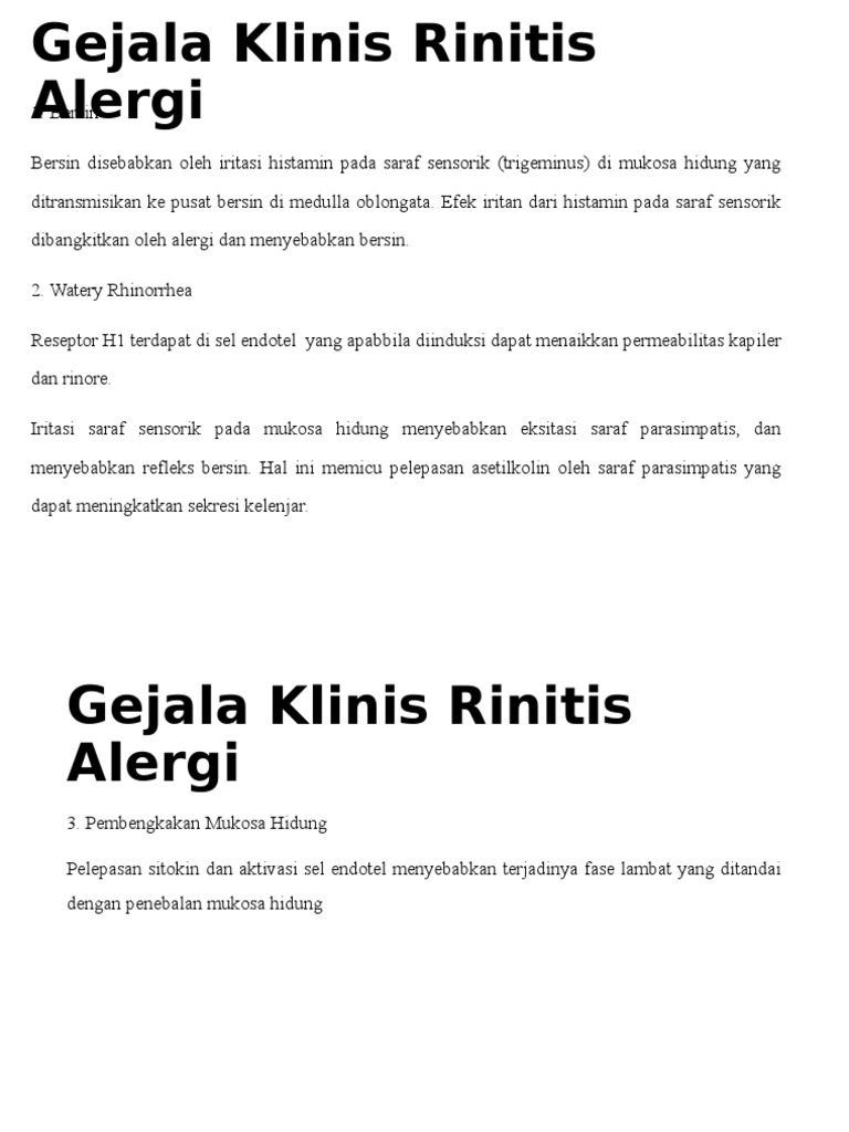 Rhinitis Alergi | PDF