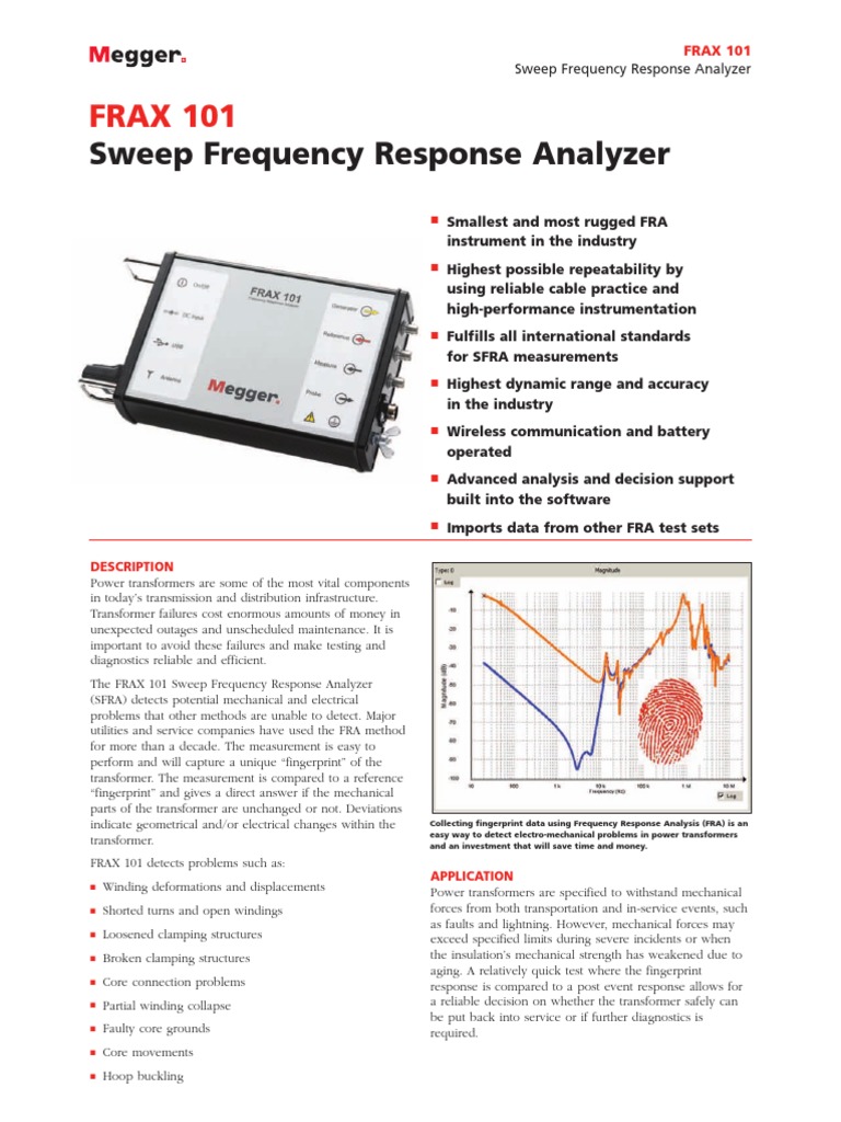 Sfra Megger | PDF | Transformer | Manufactured Goods