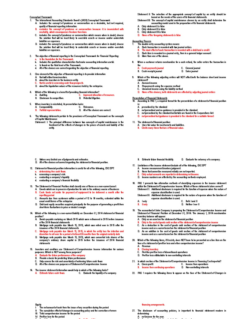 RESA TOA Special Handouts MAY2015 | PDF | Preferred Stock | Balance Sheet