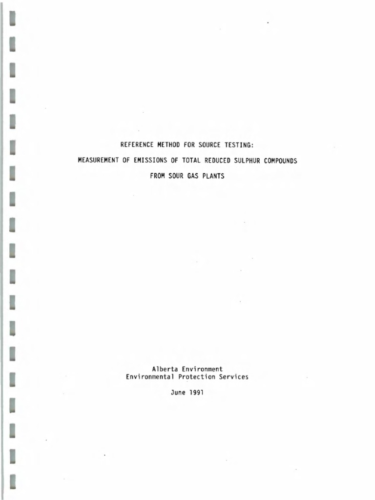 TRS Test Method 8192 | PDF | Gas Chromatography | Calibration