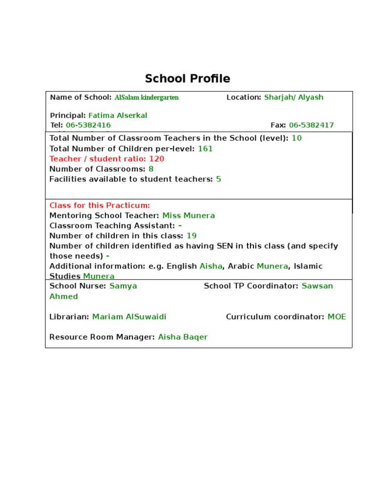 School Profile | PDF