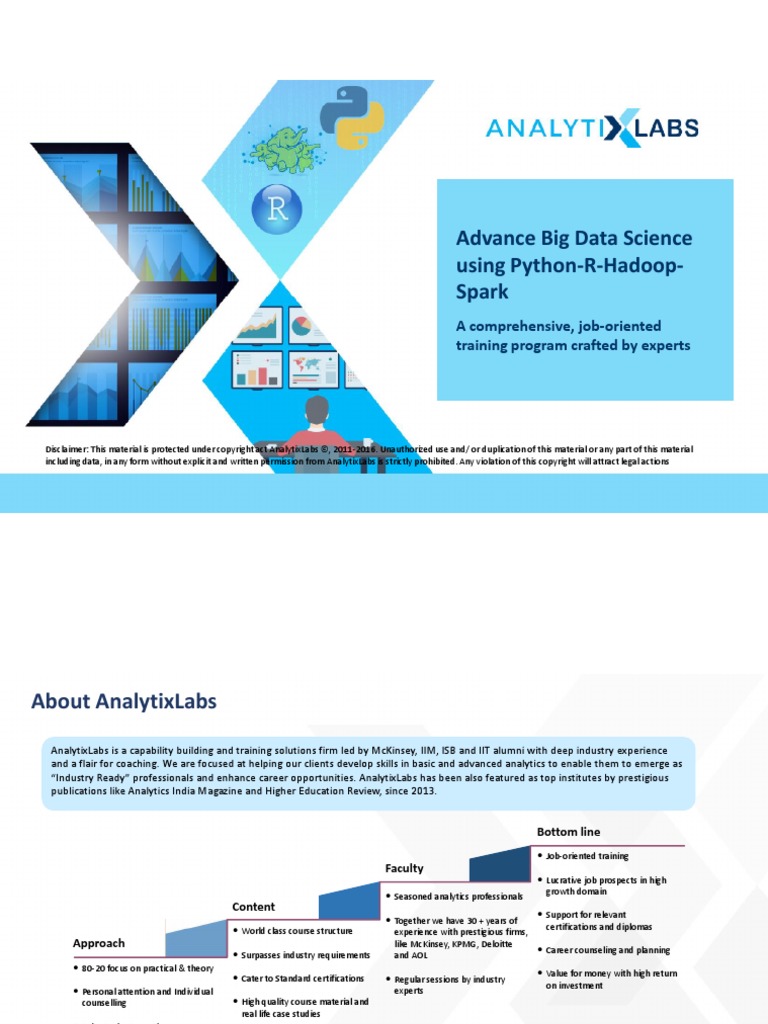 AnalytixLabs - Advanced Big Data Science Using Python-R-Hadoop-Spark | PDF