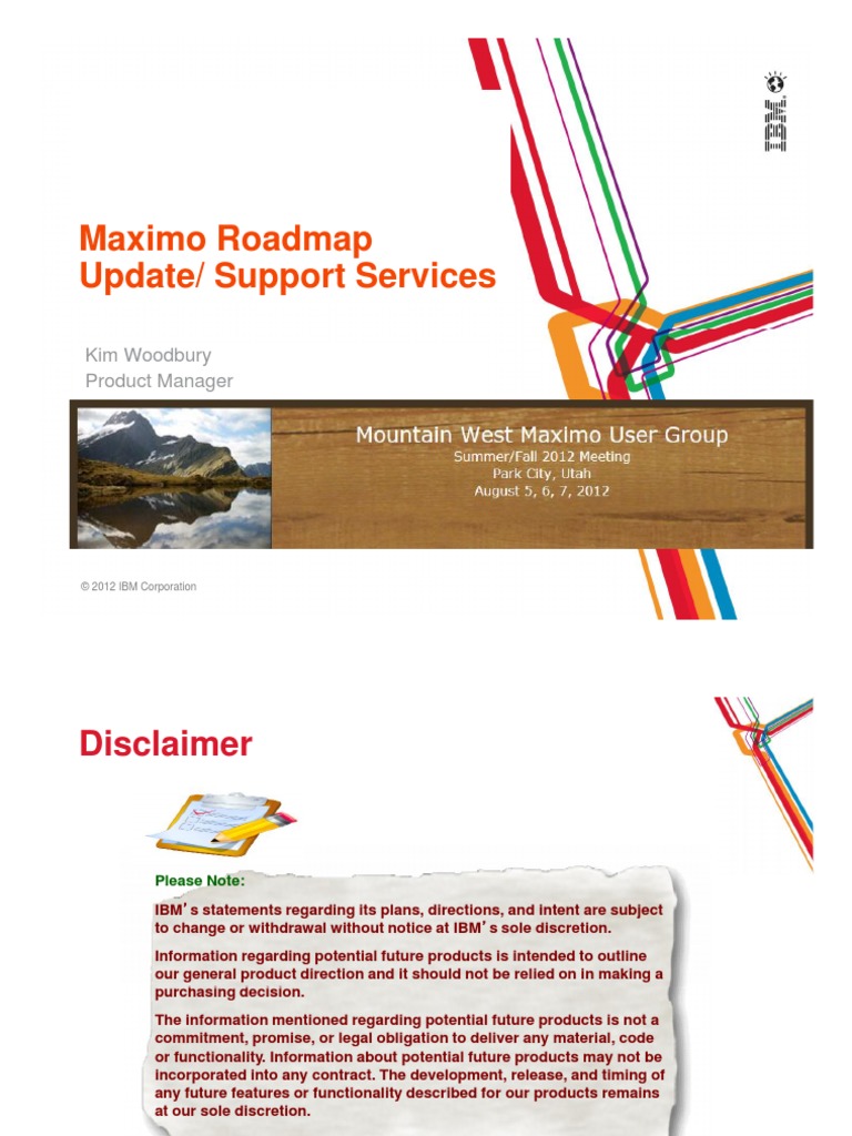 Maximo Roadmap IBM Kim Woodbury | Download Free PDF | Building ...