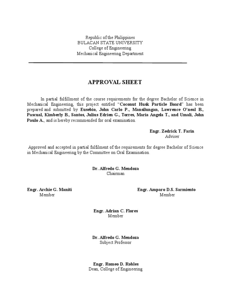 Approval Sheet | PDF