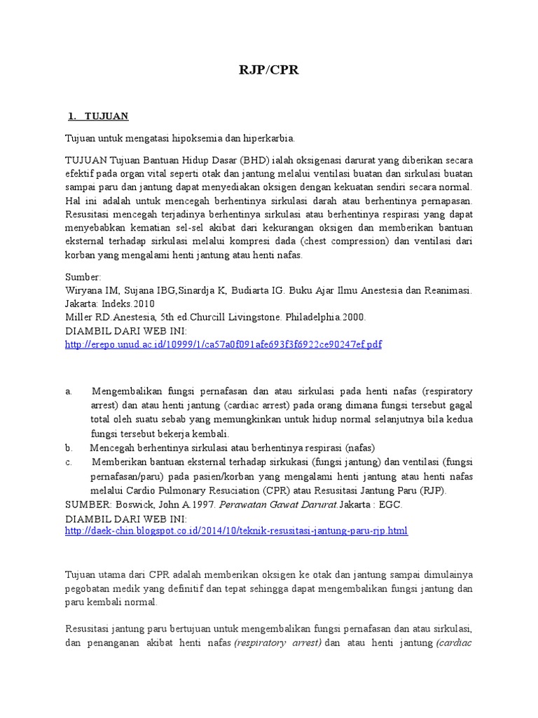 Rahmah - RJP Tujuan, Pada Bayi, Komplikasi | PDF