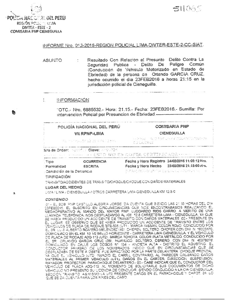 Informe Policial Como Elaborar Un Documento Ejemplos Y Modelos Con
