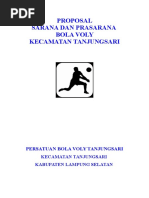 PROPOSAL Permohonan Bantuan Peralatan Bolla Volly | PDF