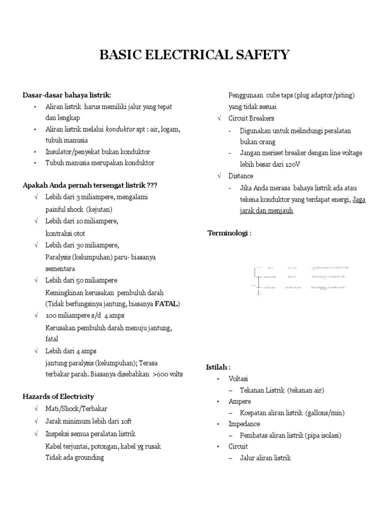 Basic Electrical Safety-Makalah | PDF