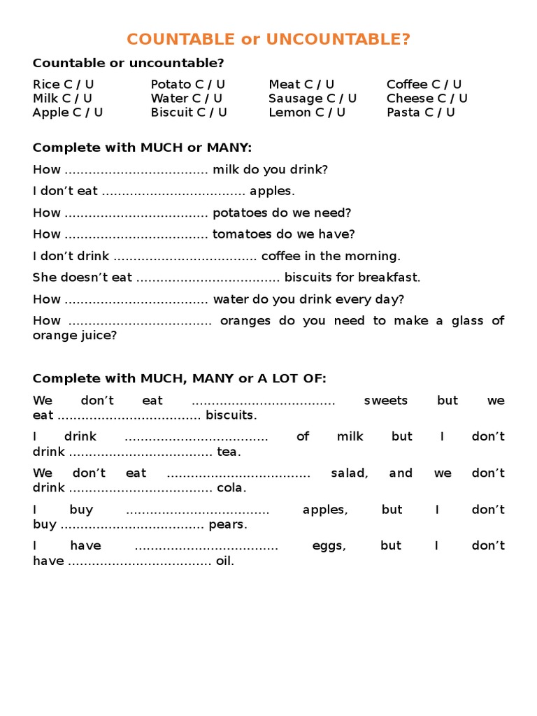 Countable and Uncountable | PDF