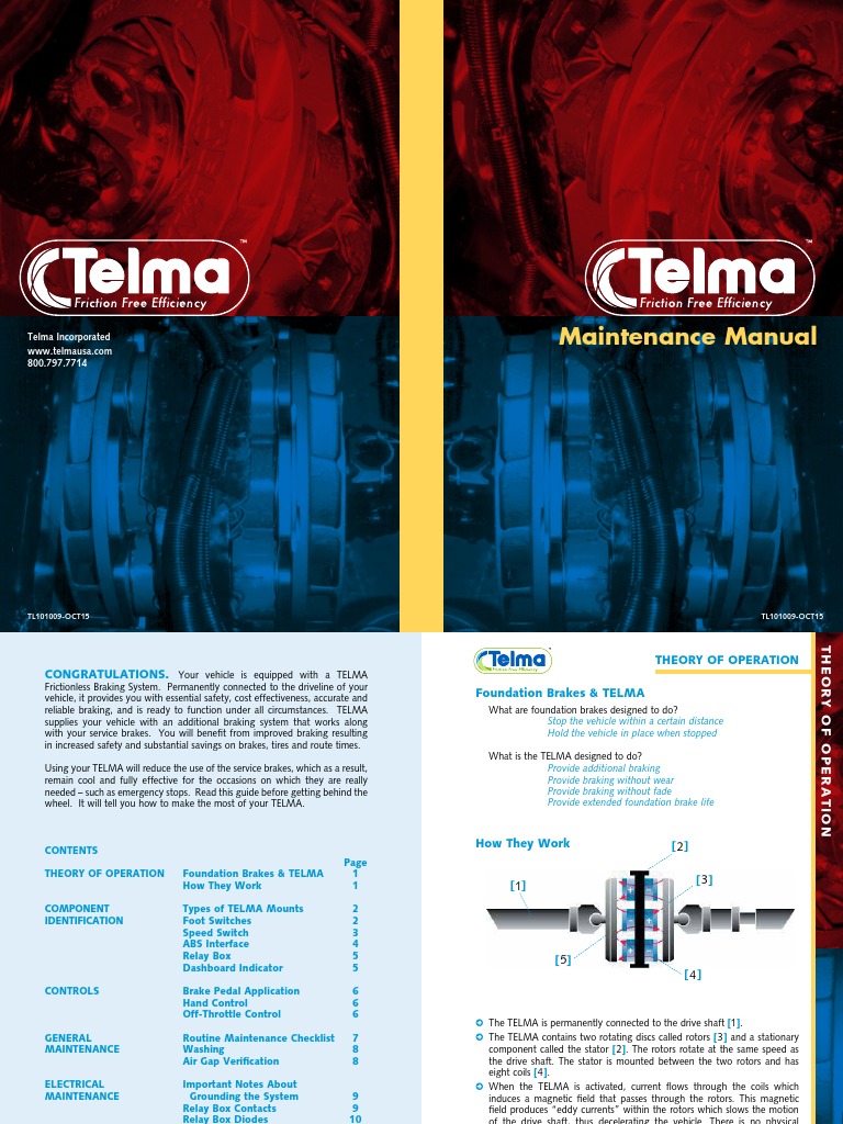 Telma Manual | PDF | Relay | Anti Lock Braking System