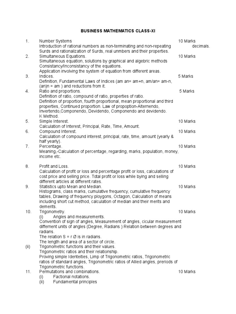 Business Maths | PDF | Trigonometric Functions | Trigonometry