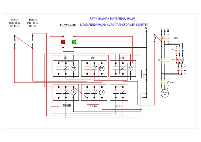 Litar Pendawaian Auto-Transformer Starter | PDF