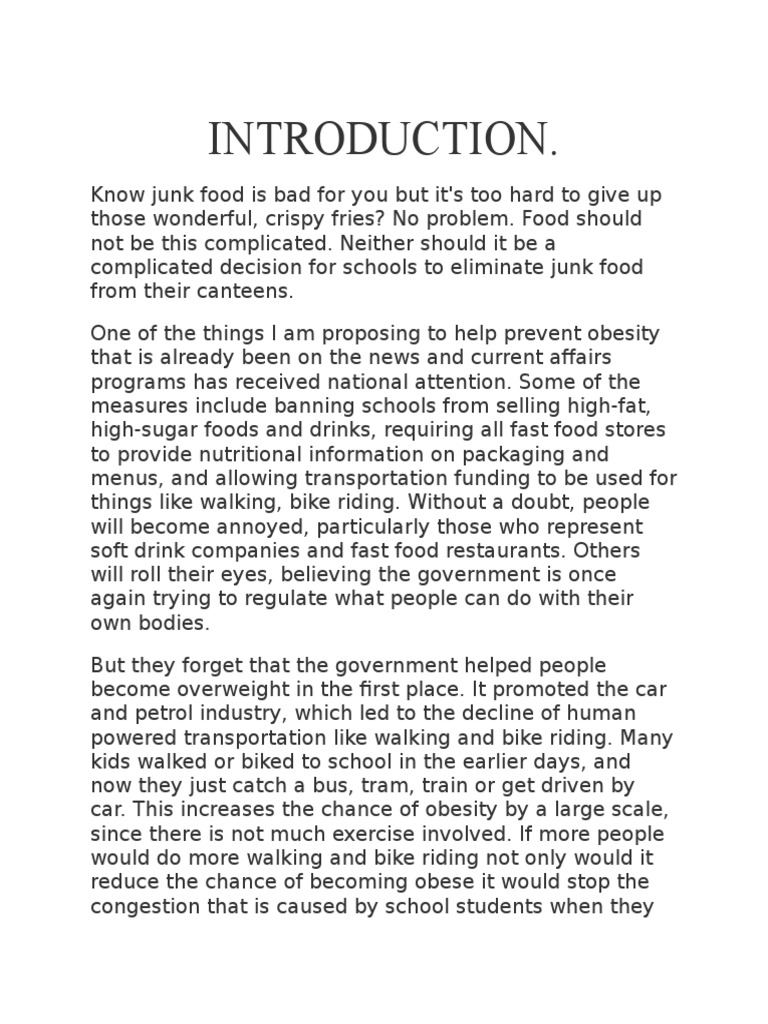 Junk Food | PDF | Junk Food | Eating