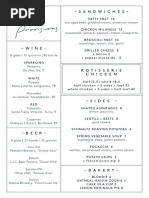 Balcony Bar Menu | PDF | Food And Drink | Cooking