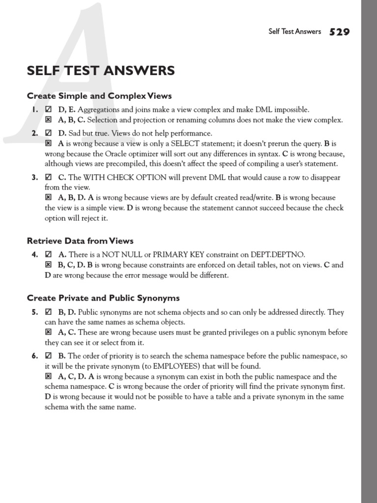 Creating Other Schema Objects Sol Pdf Database Index Database Schema
