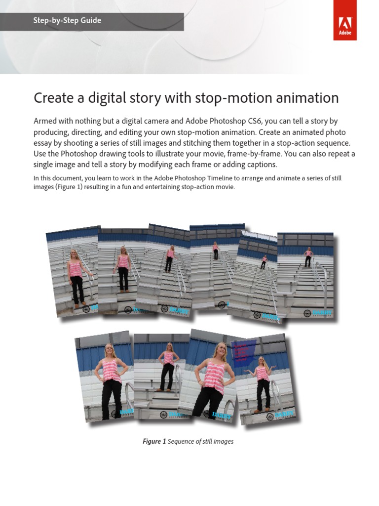 Adobe Stop Motion Animation | PDF | Adobe Photoshop | Animation