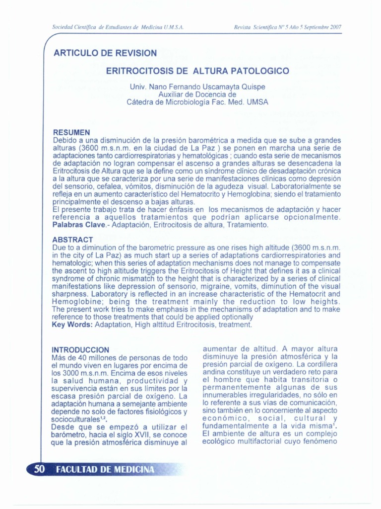 Poliglobulia PDF | PDF | Ciencia y matemáticas