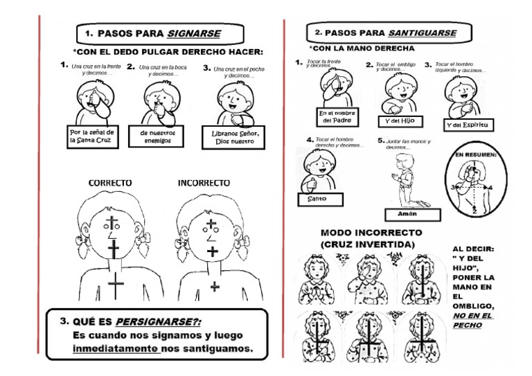 Como Santiguarse, Persignarse y Signarse Correctamente | PDF