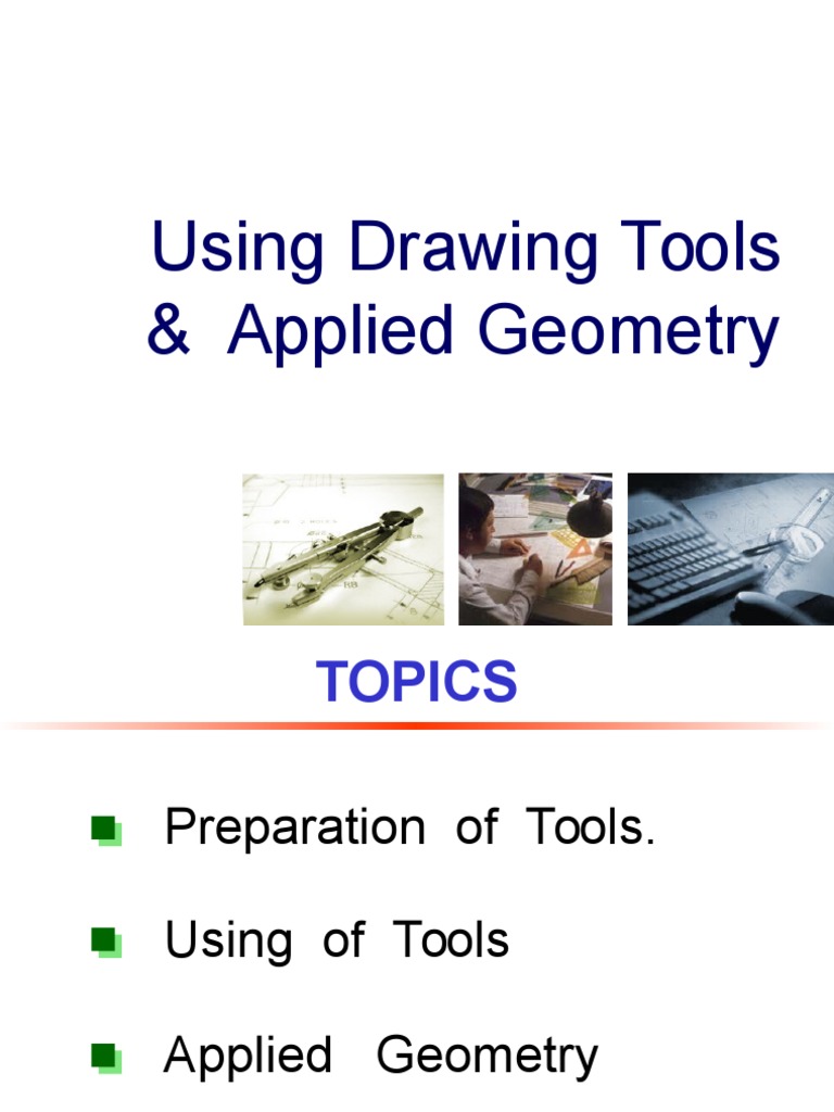 Using Drawing Tools & Applied Geometry | PDF | Circle | Perpendicular