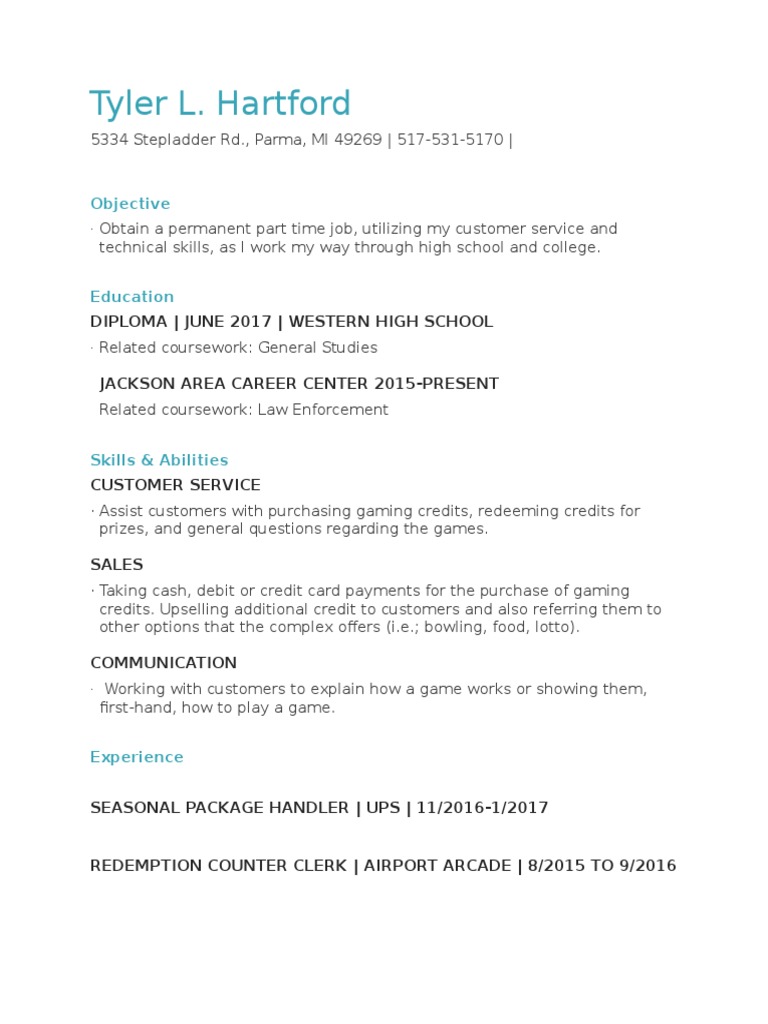 Tyler Resume | PDF | Career & Growth | Business