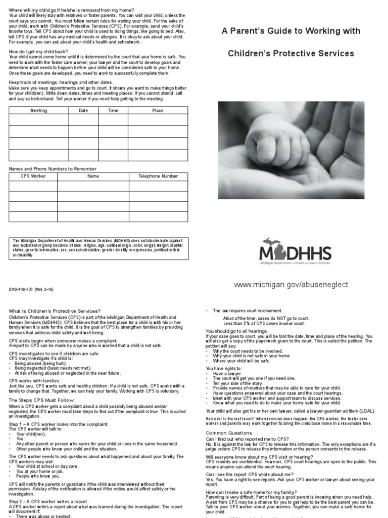 Parents Guide To CPS | PDF | Child Protection | Social Institutions