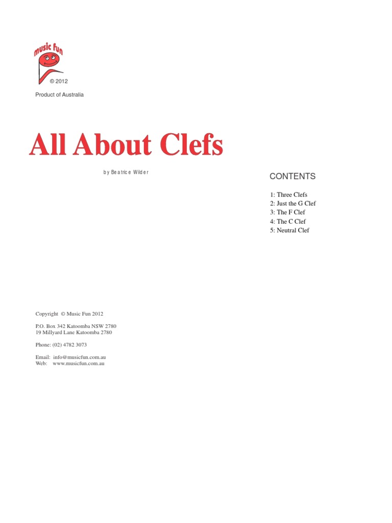 Clefs PDF | PDF | Clef | Drum Kit