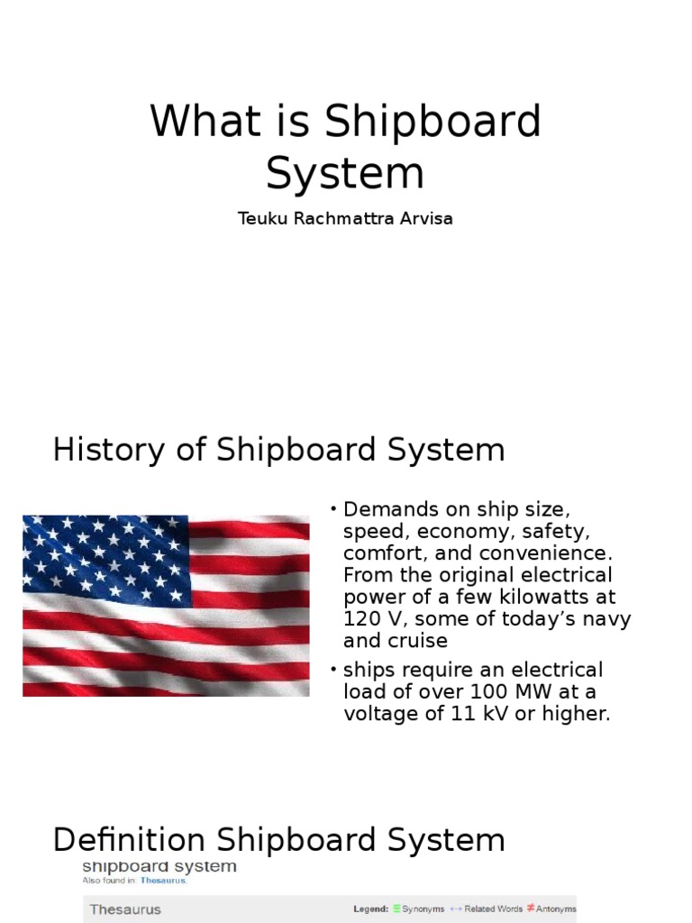 Understanding Shipboard Electrical Systems: A Comprehensive Look at ...